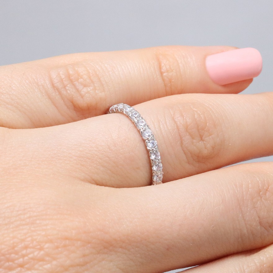 Sterling Silver CZ Stackable Ring Set SSTR00513