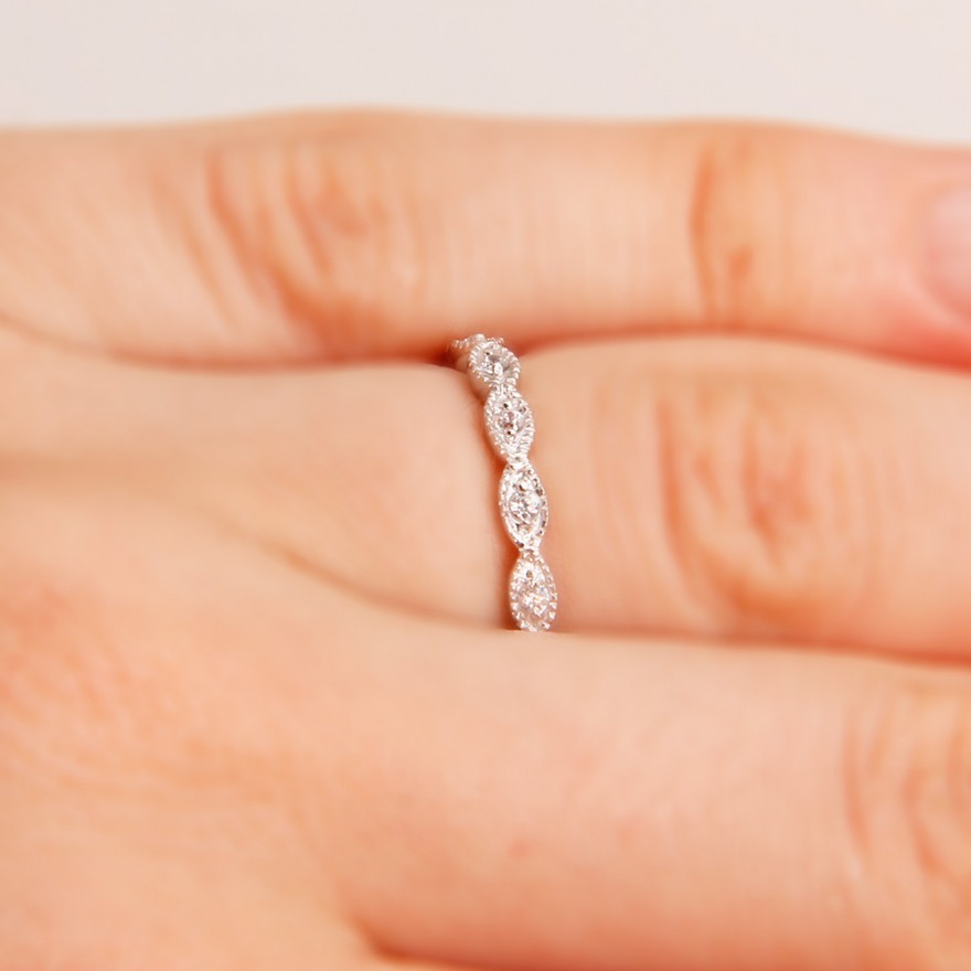 Sterling Silver CZ Stackable Ring Set SSTR00513