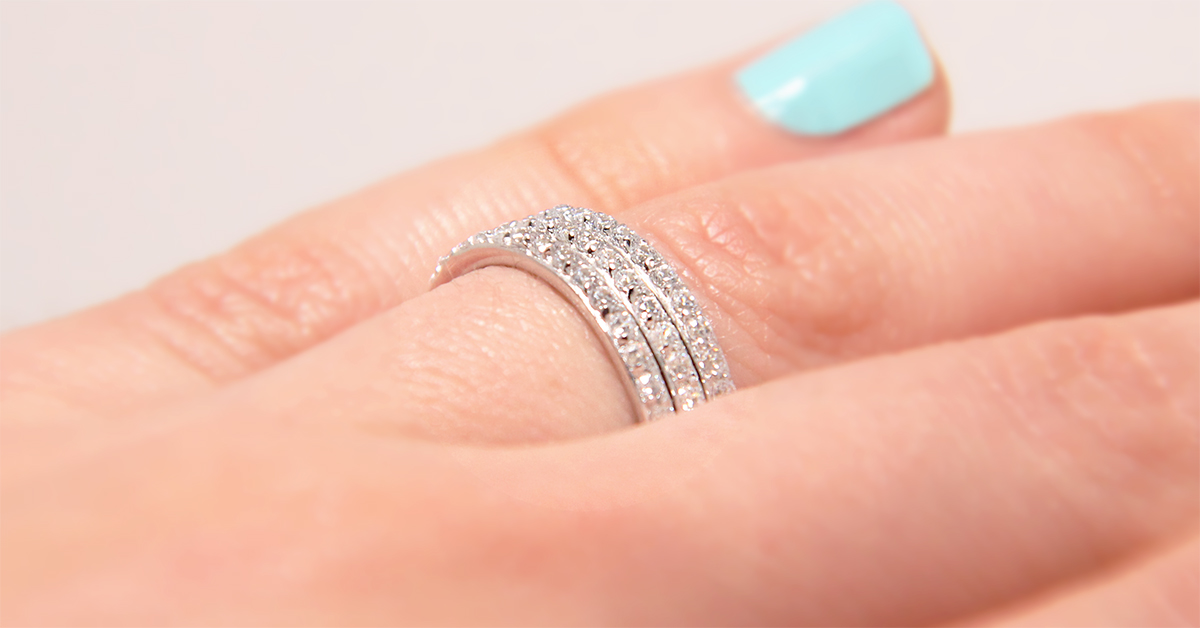 Sterling Silver CZ Stackable Ring Set SSTR00513