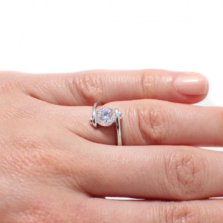 Sterling Silver Overlapping Leaves Ring SSTR00928